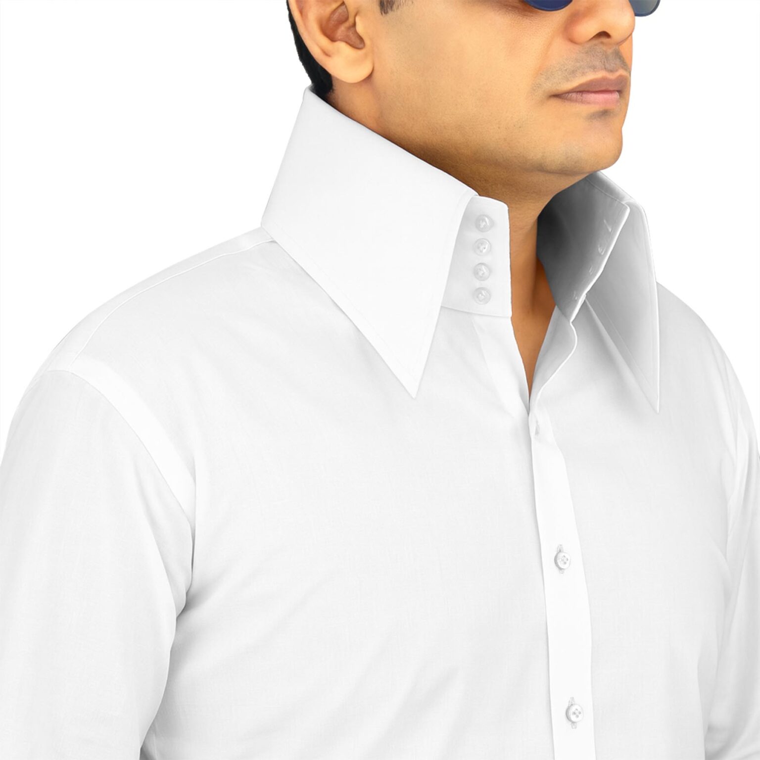 High Long Collar 4 buttons - John Clothier